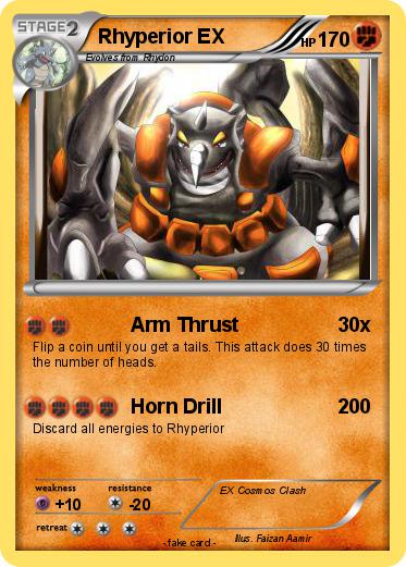 Pokémon Rhyperior EX 8 8 - Arm Thrust - My Pokemon Card