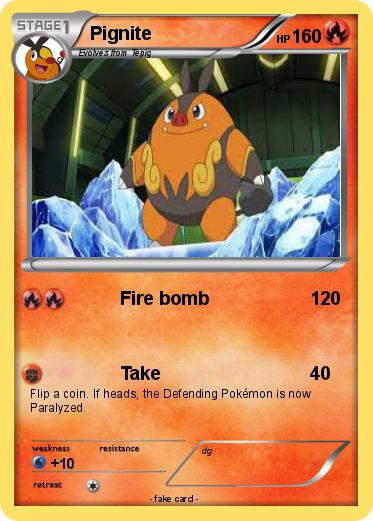 Pignite Card Pignite Black White 17/114 Values MAVIN