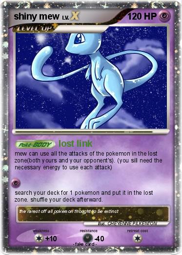 Shiny Mew Pokemon Card