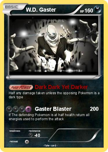 Pokémon W D Gaster 12 12 - Dark Dark Yet Darker - My Pokemon Card