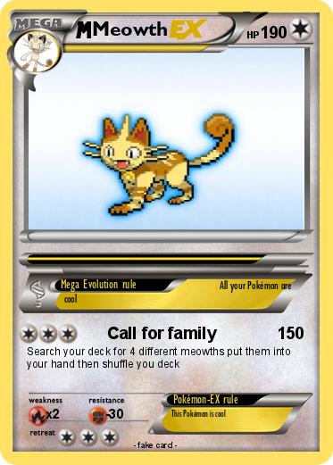 Pokemon Meowth Mega Evolution
