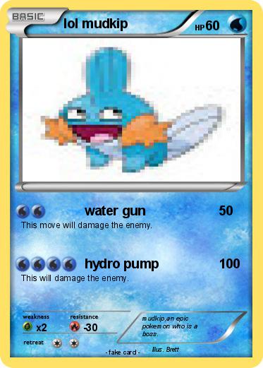 Mudkip Using Hydro Pump Pokemon