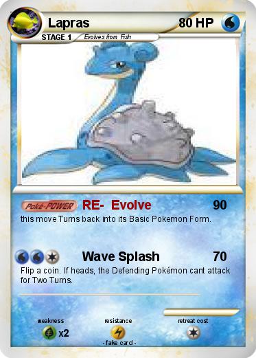 Lapras Evolution Card