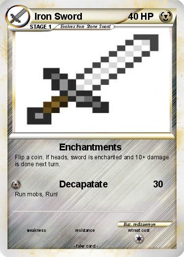 Enchanted Iron Sword Minecraft