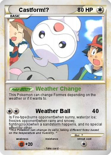 Castform Sandstorm Form