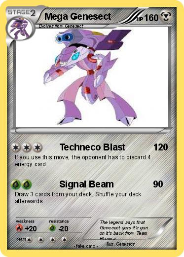Pokemon Mega Genesect Card