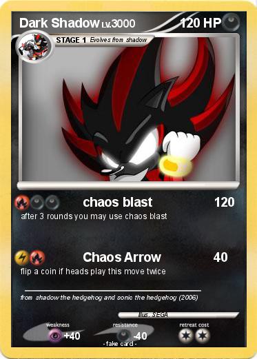 Shadow The Hedgehog Chaos Blast