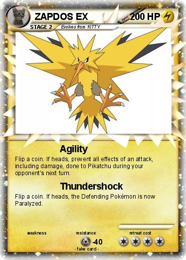Zapdos Card Ex