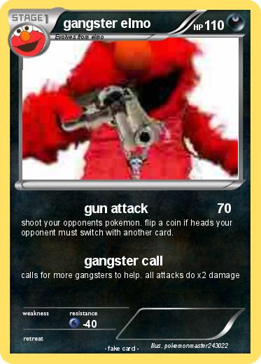 Gangsta Elmo With A Gun ELMO Gun Emoji | AI Emoji Generator