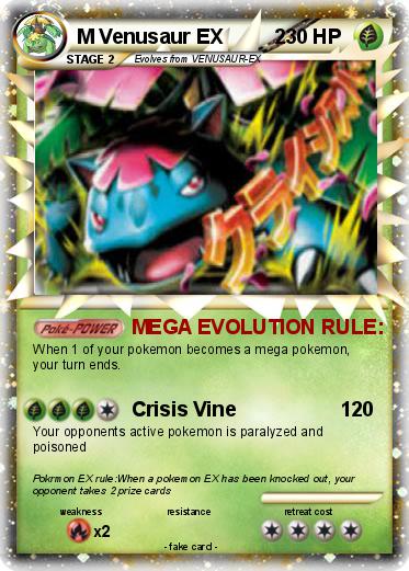 Venusaur Mega Evolution Card