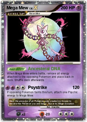 Pokemon Mega Evolution Mew
