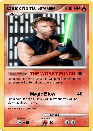 Chuck Norris Ex Pokemon Card