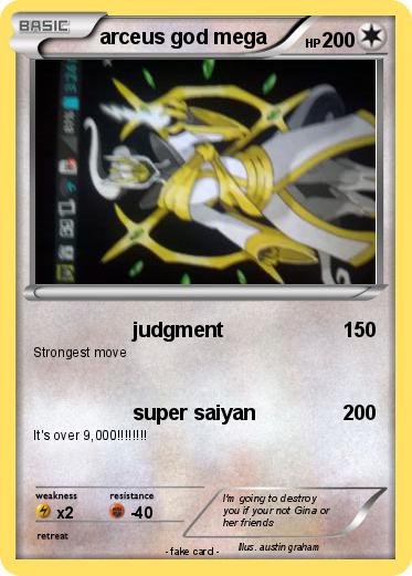 Arceus God Form Card
