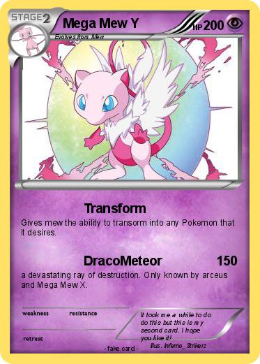 Mega Mew Card