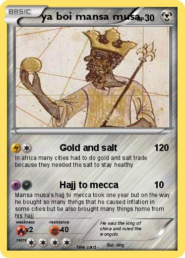 Mansa Musa Gold Inflation