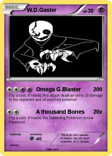 Pokémon W D Gaster 29 29 - Omega G.Blaster - My Pokemon Card