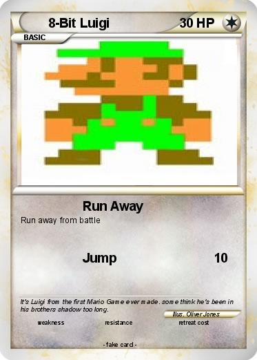 Luigi 8 Bit Jump