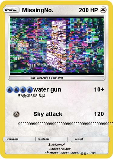 Missingno Pokemon Bird