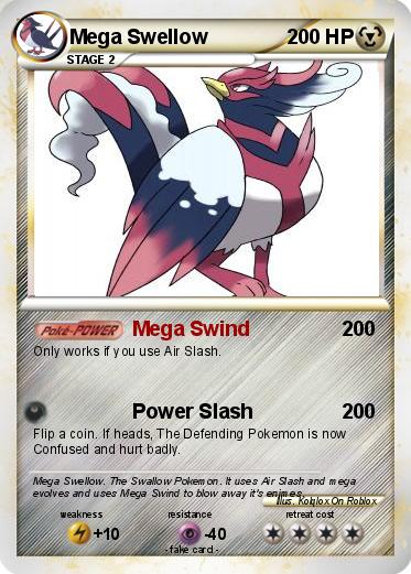 Pokemon Mega Swellow Evolution