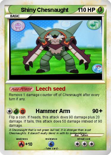 Chesnaught Pokemon Card