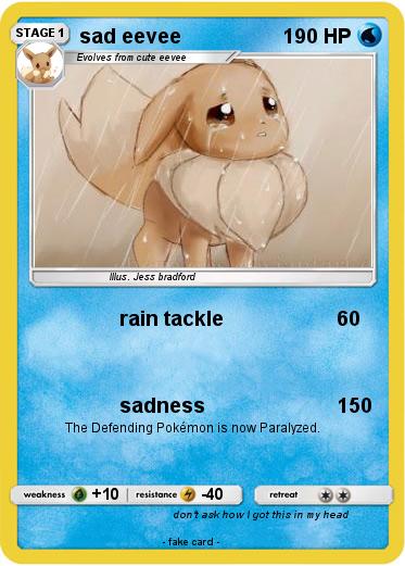 Sad Pokemon Eevee