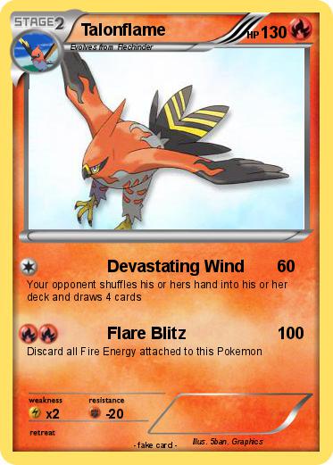 Pokemon Talonflame Card