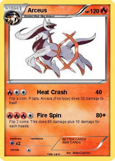 Fire Arceus Card