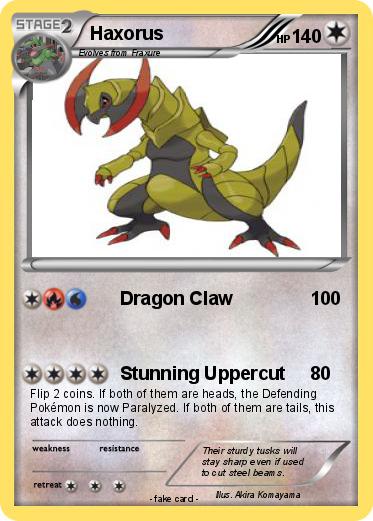 Haxorus Evolution Chart