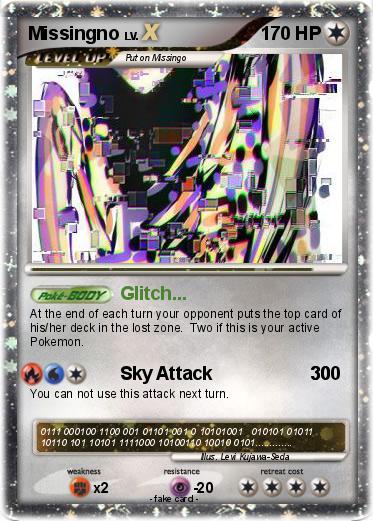 Pokemon Missingno Card