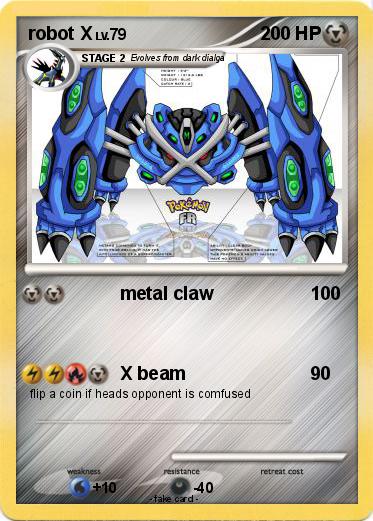 Pokémon robot X 11 11 - metal claw - My Pokemon Card