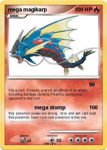 Pokémon mega magikarp 60 60 - mega stomp - My Pokemon Card