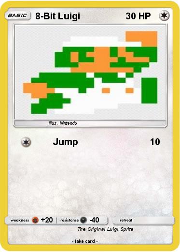 Luigi 8 Bit Jumping