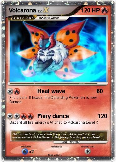 Pokemon Volcarona Card