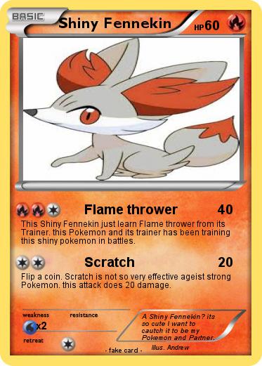Pokemon Fennekin Shiny