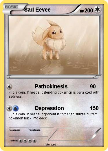 Sad Pokemon Eevee