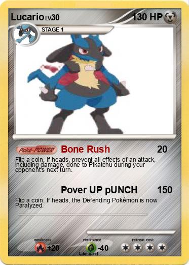 Lucario Bone Rush