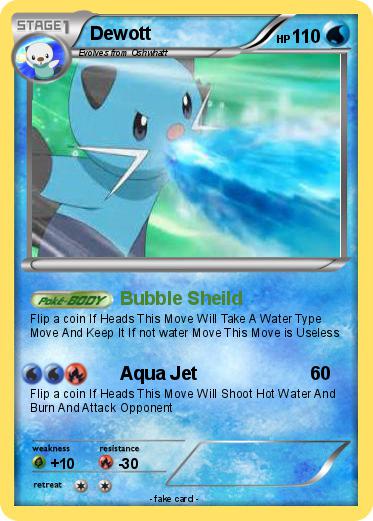 Pokemon Dewott Card