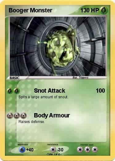 Green Booger Monsters
