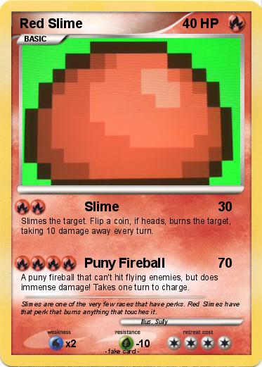 Pokémon Red Slime 4 4 - Slime - My Pokemon Card