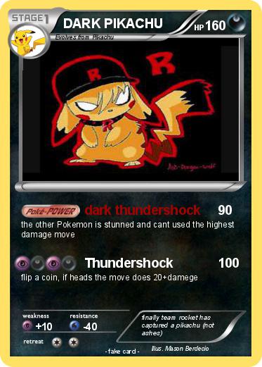 Pikachu Thundershock Team Rocket