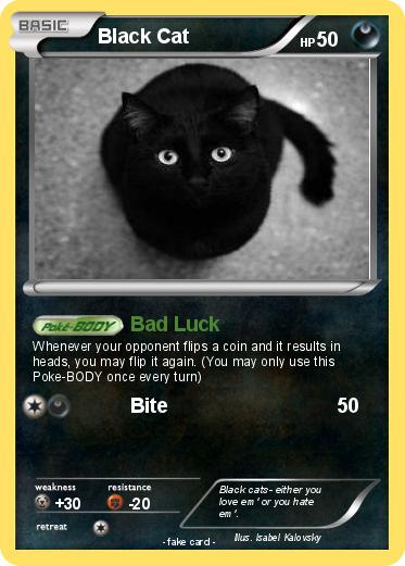 Pokemon Card Black Cat