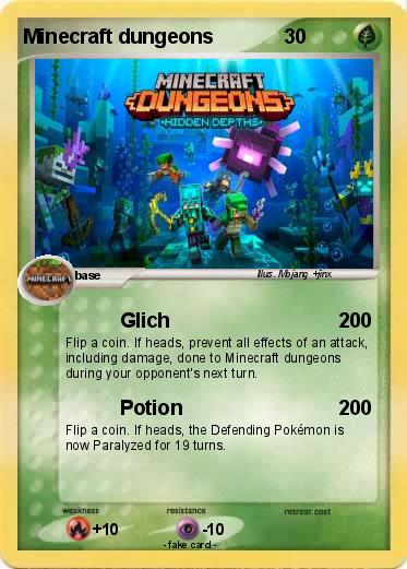 Minecraft Pokemon Card