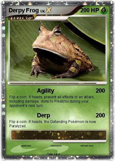 Pokémon Derpy Frog - Agility - My Pokemon Card