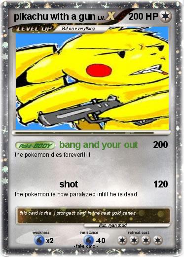 Pikachu With A Gun
