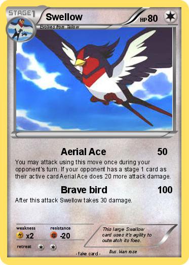 Pokemon Swellow Evolution Chart