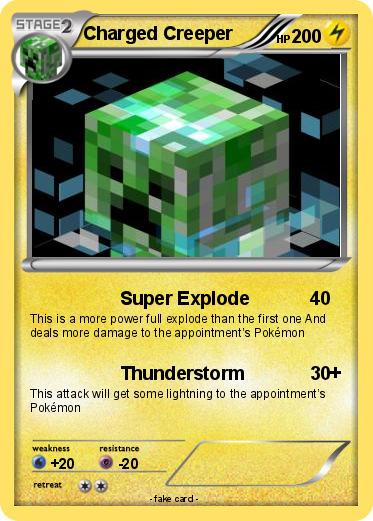 Super Charged Creeper Damage