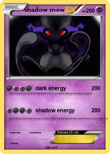 Shadow Mew Ex Card