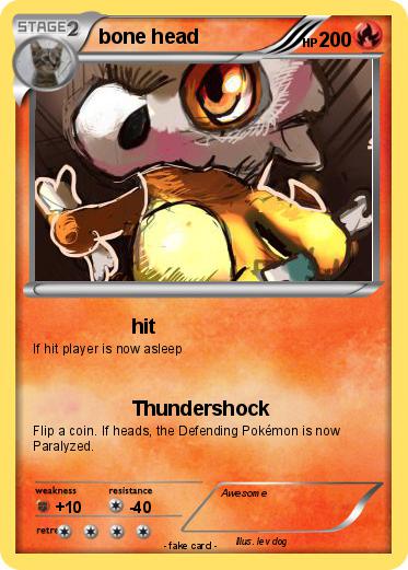 Pokémon bone head - hit - My Pokemon Card