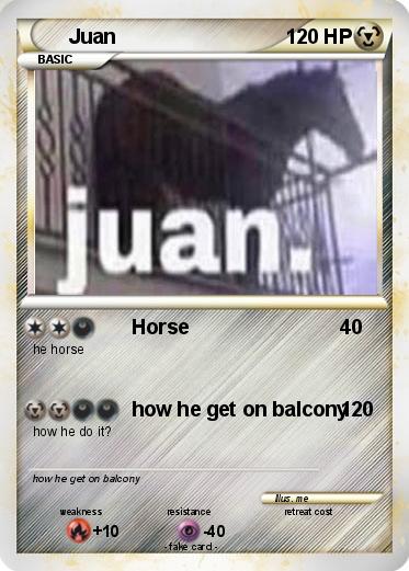 Juan Pokemon Card