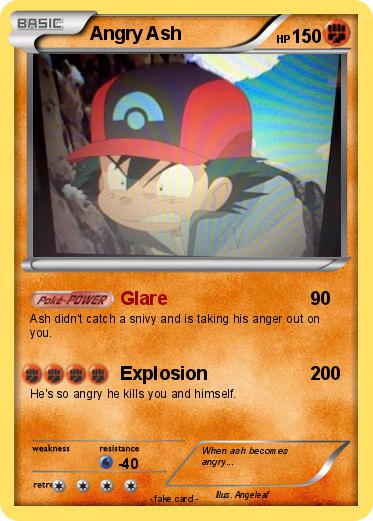 Pokemon Ash Angry